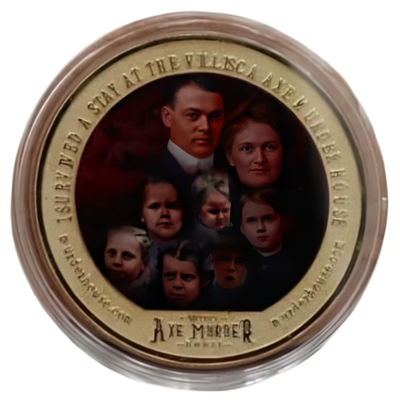 Villisca Axe Murder House Challenge Coin – US Ghost Adventures